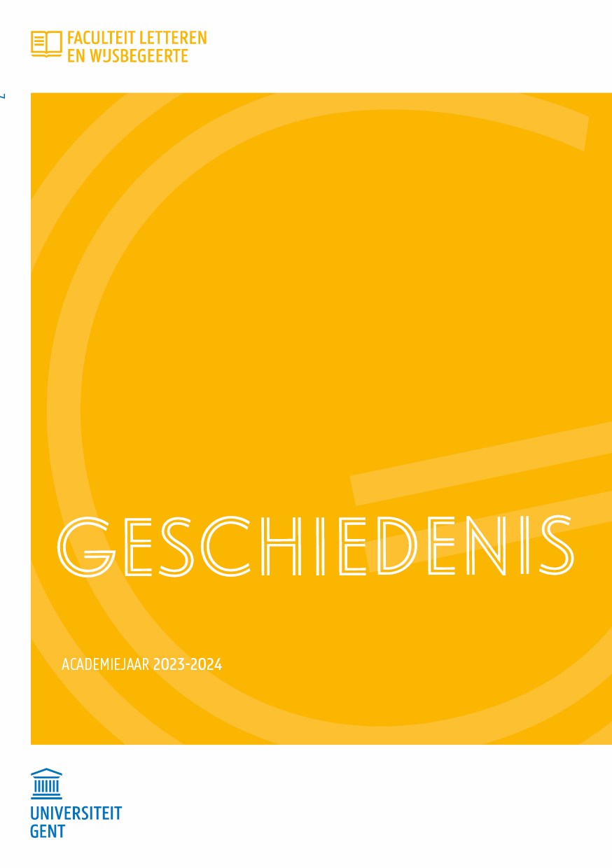 Universiteit Gent: Bachelor of Arts in de geschiedenis