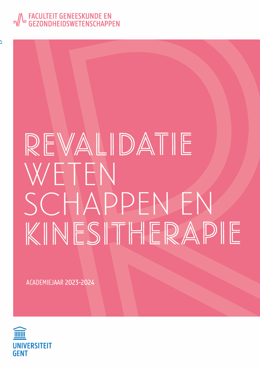 Universiteit Gent: Bachelor of Science in de revalidatiewetenschappen ...